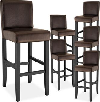 TecTake Tectake - Tabouret de bar rev&ecirc;tement en cuir synth&eacute;tique hauteur dassise 76 cm