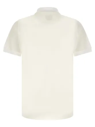 Fendi Logo-Embroidered Piqu&eacute; Polo - White
