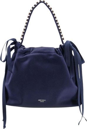 Jimmy Choo London Femme, Sacs, Bleu, Taille: ONE Size Drawstring Mini Top Handle