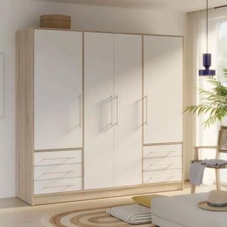 Les Tendances Jupiter Schlafzimmer-Schrank wei&szlig; 206,5 cm breit