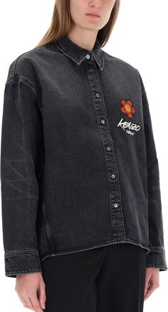 Kenzo Kenzo x Futura 2000 Embroidery Shirt - Black