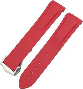 Generic 19 mm Gebogene Gummi -Uhrband -Passform f&uuml;r Omega Moonwatch 300 AT150 -Gurt