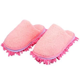 BESPORTBLE TOPPERFUN Pantoufles Chaudes DInt&eacute;rieur en Tissu Doubl&eacute; Polaire Taille M Couleur Rose Semelle Antid&eacute;rapante Pantoufles DHiver &Eacute;paisses et Confortables