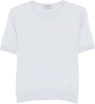John Smedley Homme, Tops, Blanc, Taille: S Nell Sea Island Cotton Sweater