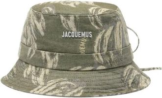 Jacquemus Caps & M&uuml;tzen - Bucket Hat With Flat Crown - Gr. 58 - in Grau - f&uuml;r Damen