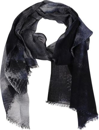 Avant Toi Femme, Accessoires, Bleu, Taille: ONE Size Murales Effect Scarf