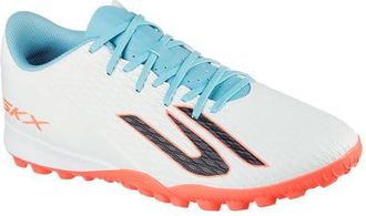 Skechers Homme Skx_2 Club TF Football Turf Boots Chaussure, Blanc synth&eacute;tique Turquoise synth&eacute;tique Rose TR, 39.5 EU