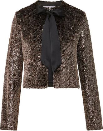 Veronica Beard Bancroff Paillettenjacke - - Jackets - Damen - Gelb - S