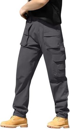 Generic Pantalon cargo de travail pour homme - Pantalon de combat tactique militaire ind&eacute;chirable pour le camping, la randonn&eacute;e, lext&eacute;rieur, respirant, l&eacute;ger,