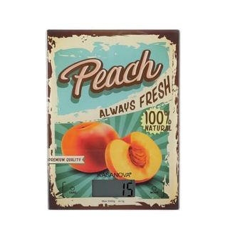 KASANOVA Kasanova 1 Digitale Pfirsich-K&uuml;chenwaage-5 kg, Glas ABS-Kunststoff Elektronische Komponenten