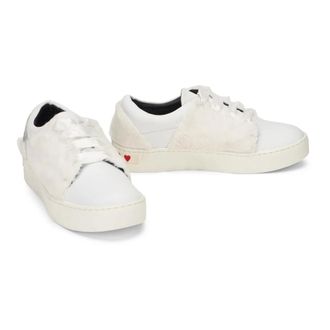 Moschino Sneakers mit Fursdetails - - Shoes - Damen - Wei&szlig; - 36 EU