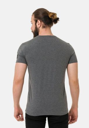 Cipo & Baxx T-Shirt T-Shirt mit Rundhals-Ausschnitt