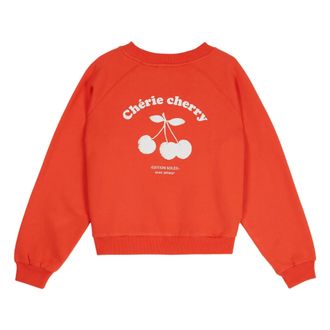 Emile Et Ida Sweat Cerise Coton Bio Emile et Ida