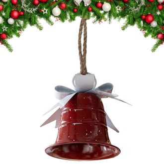 Generico Weihnachtsbaumglocke | Weihnachtsanh&auml;nger mit Schleife | Anh&auml;nger, f&uuml;r Zuhause, Schule, Restaurant, Hochzeit, Familientreffen, Winterfeier