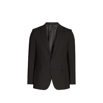 Au Printemps Paris Blazer uni en laine m&eacute;lang&eacute;