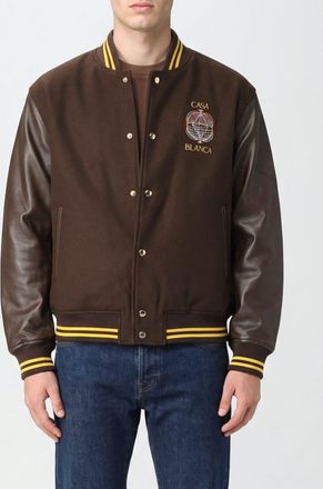 Casablanca Varsity-Bomberjacke aus Schurwollmischung mit Patches und gesticktem Logo
