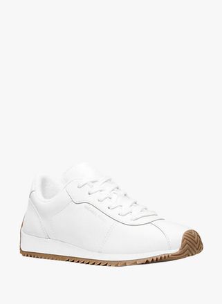 Michael Kors Baskets unies crant&eacute;es en cuir