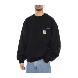 Carhartt Work in Progress Herren, Sweatshirts & Hoodies, Schwarzk, SGr&ouml;&szlig;e