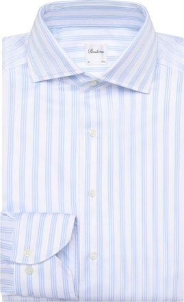 Stenstr&ouml;ms Vollzwirn-Hemd mit Streifen und Haifischkragen, Regular Fit in