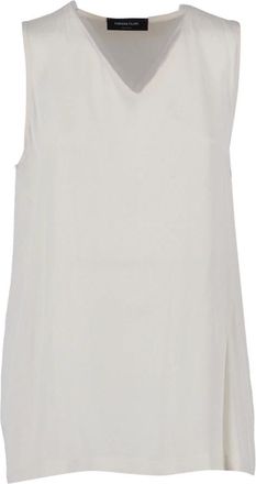Fabiana Filippi Femme, Tops, Blanc, Taille: 38 FR Enver Satin Vest Top