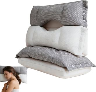 Generic Kissen Zum Schlafen - Abnehmbar Und Waschbar Mit Kn&ouml;pfen Verschluss - Kissen F&uuml;r R&uuml;cken Und Seitenschl&auml;fer | Hotel Travel Sofa Dormitory Alle Ruhe Und