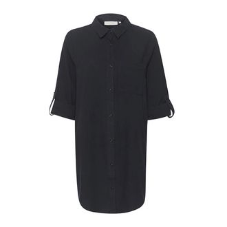 Kaffe Kanaya Shirt Tunic - Femme - Blouses et Chemises - Bleu - Taille: 38 FR