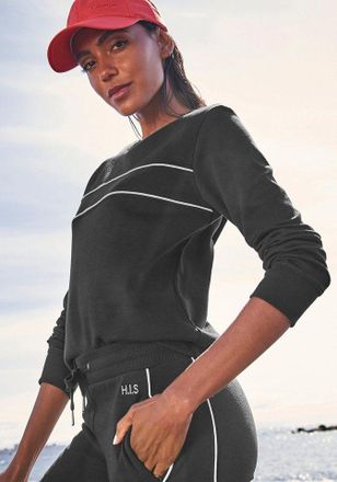 H.I.S Sweatshirt mit Piping auf der Brust, Loungewear