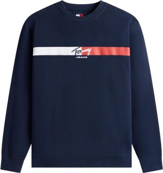 Tommy Jeans Homme, Sweatshirts et sweats &agrave; capuche, Bleu, Taille: 2XL SweaT-shirt Coupe Standard