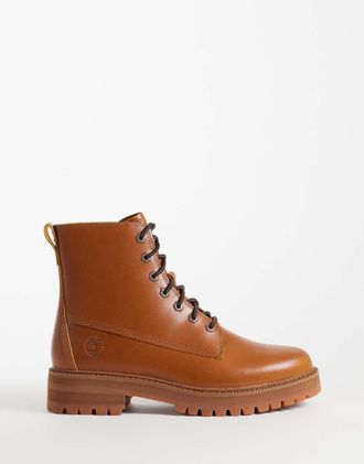 Timberland Britton Drive bottines mi-hautes &agrave; lacets marron