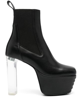 Rick Owens Minimal Grill Beatle 65 Stiefel 135mm - Schwarz