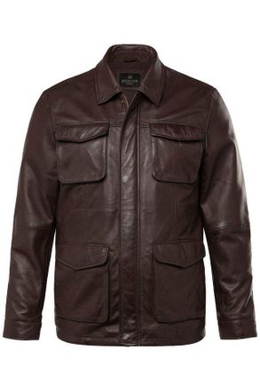 Boston Park Lederjacke Lederjacke Leder Lammnappa Pattentaschen