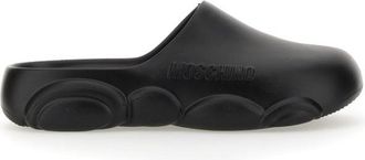 Moschino Teddy Sole Rubber Mule - Black
