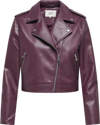 Jacqueline de Yong JdY Damen Jdymoxy Faux Leather Jacket OTW Hab, Fig, x_l