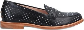 Tod's mocassins &agrave; d&eacute;tails de clous - Noir