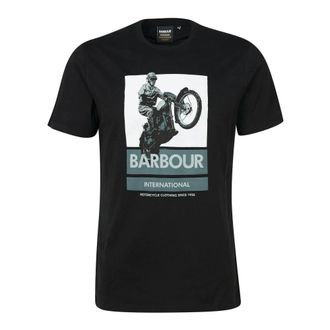 Barbour Archie T-Shirt - - Tops - Herren - Schwarzk - XL