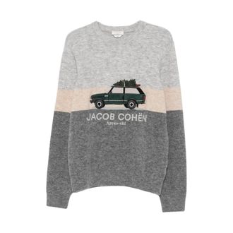 Jacob Cohen Round-Neck Strickwaren - - Knitwear - Herren - Mehrfarbig - L