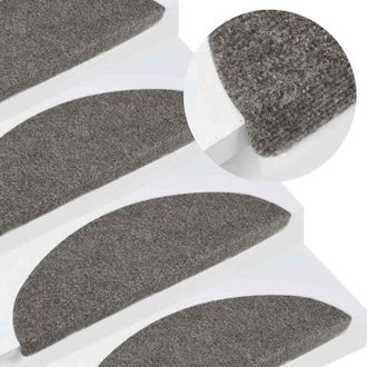 vidaXL Stufenmatten Selbstklebend 20 Stk. Grau 56x17x3 cm Vidaxl