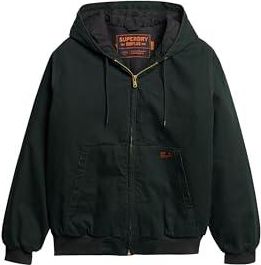 Superdry SURPLUS HOODED BOMBER M5011881A Jet Set Vert Taille 2XL, Vert (Jet Set Green), XXL