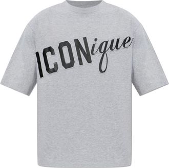Dsquared2 Homme, Tops, Gris, Taille: L T-shirt avec logo