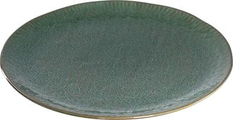 Leonardo Leonardo Matera Keramik-Teller 1 St&uuml;ck, sp&uuml;lmaschinengeeigneter Platzteller, Pizza-Teller mit Glasur, 1 runder Steingut-Teller, &Oslash; 32 cm gr&uuml;n, 018607