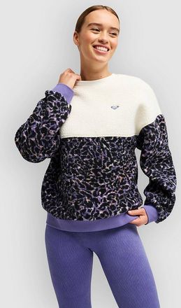 Roxy Waves Of Warmth Crewneck Fleece Pullover whisper white
