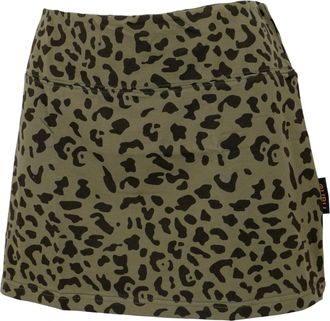 Guru Shop Minirock aus Bio-Baumwolle, Hüftschmeichler, Organic Yoga Rock - Olive, Damen, Size:L/XL