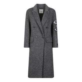 Ermanno Scervino Manteau Double-Boutonnage - Femme - Manteaux - Gris - Taille: 36 FR