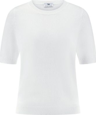 Peter Hahn Rundhals-Twinset Peter Hahn weiss
