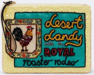 Alemais Al&eacute;mais Pochette Ace Rooster &agrave; ornements