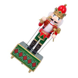 Cabilock Spieluhr Nussknacker Weihnachten Nussknacker-dekor Mit Aufziehmechanismus Weihnachtsbedarf Als Tisch Und Schreibtischschmuck Musikalischer Nussknacker