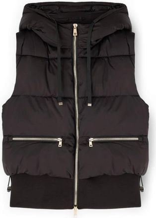 Motivi Gilet matelass&eacute; &agrave; capuche - Femme - Vestes - Noir - Taille: 36 FR