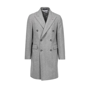 Tagliatore Zweireihiger Mantel - - Coats - Herren - Grau - L