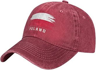Generic Baseball Casquette Drapeau Polonais De La Pologne R&eacute;glable Casquettes De Golf Classique Anti-Soleil Cap pour Ext&eacute;rieur Les Saisons Festivals