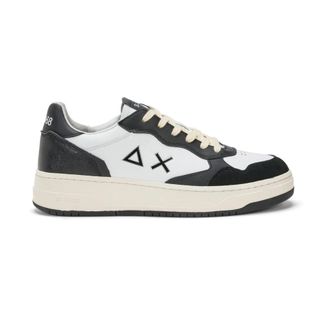 Sun 68 Schwarzer Leder Freizeit Sneaker Herren - - Shoes - Herren - Schwarzk - 45 EU